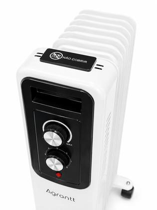 Aquecedor A Óleo Agrantt 1500W 3 Níveis 7 Pinos Elétrico Portátil ...