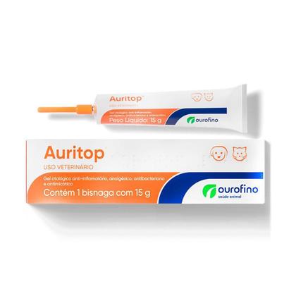 Auritop Gel Otológico Ourofino 15G - Otológico Pet - Magazine Luiza