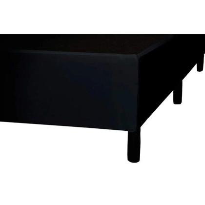 Base Cama Box Queen Bipartido Preta Sintetico 40x158x198 - Santo Box FR ...