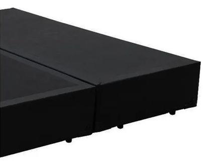 Base Cama Box Queen Bipartido Preta Sintetico 40x158x198 - Santo Box FR ...