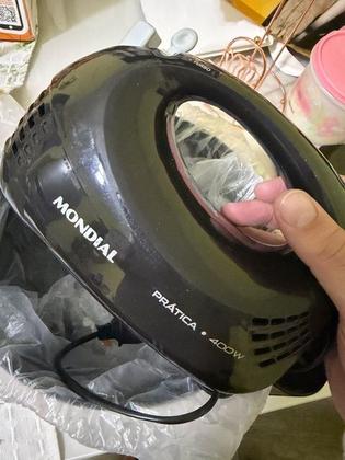 Batedeira Mondial Prática 400W com Tigela 3,6L 220V Preta Caixa Aberta ...
