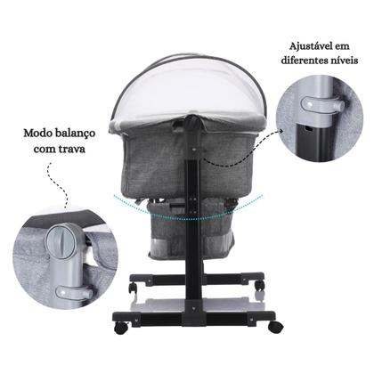 Berço 6 em 1 Portátil Moises Com Mosquiteiro De Bebê Acopla Na Cama ...