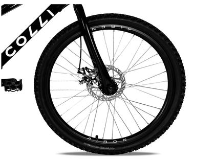 Bicicleta ARO 24 Airon Preta com Freio a Disco e 7 Velocidades - Colli ...