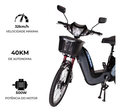 Bicicleta Elétrica Wehawk 500w Hw 350 48v 32km - Bicicleta Elétrica e ...