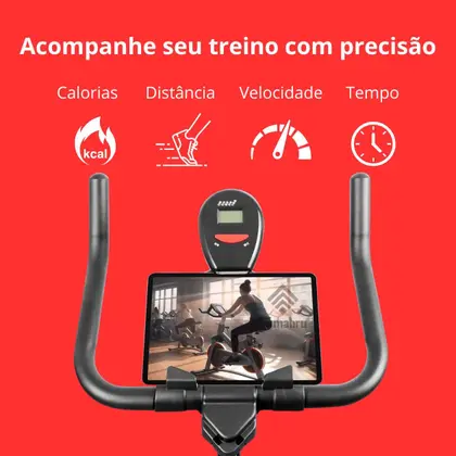 Bicicleta Ergométrica Spinning Fitness Profissional Vertical Bike Academia Multifuncional ...