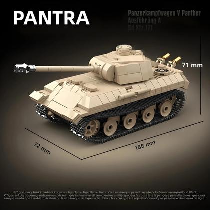 Blocos de Construção de Tanque Alemão Leopard - Brinquedo Educativo ...