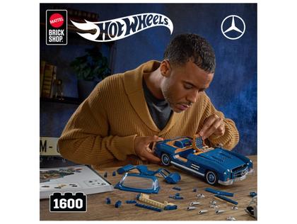 Blocos de Montar Mega Hotwheels Mercedes-Benz 300 - SL 1954 1500 Peças ...
