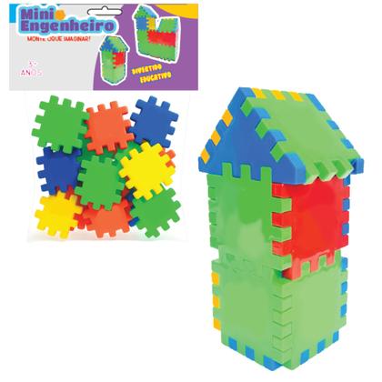 Blocos de Montar Mini Engenheiro Educativo e Pedagógico 16 Peças ...