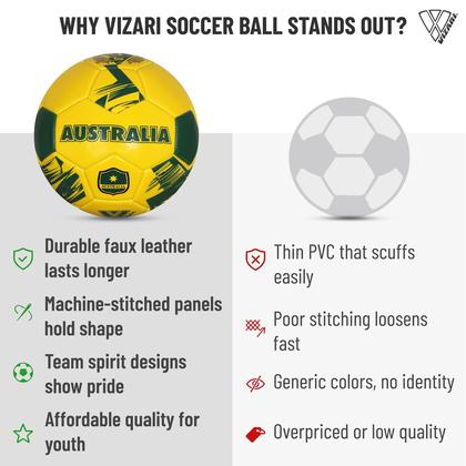 Bola de futebol Vizari Country para crianças, jovens e adultos ...
