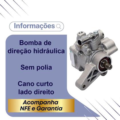 Bomba De Óleo Direção Hidráulica Nova Honda Civic 1.7 2001 a 2006 ...
