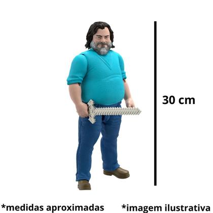 Boneco Articulado Steve do Filme do Minecraft de 30cm Mojang - Mattel ...