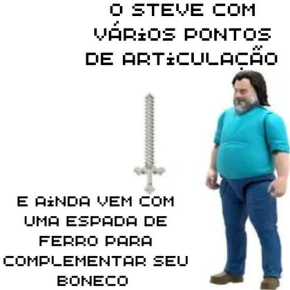 Boneco Articulado Steve do Filme do Minecraft de 30cm Mojang - Mattel ...