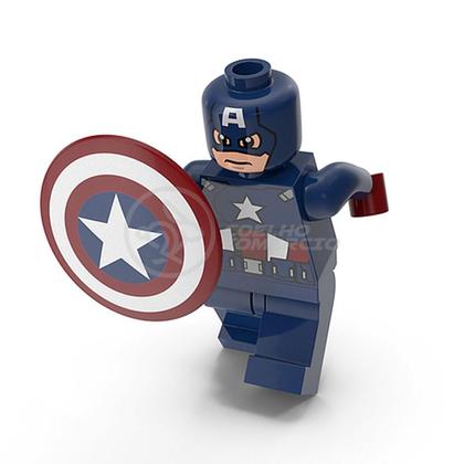 Boneco Mini Avengers Compatível Com Lego - Captain America - Lebq ...
