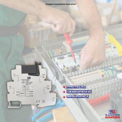 Borne Rele De Interface Btwr P28E29 2Naf 8A 110Vca Cinza Weg - Relé ...
