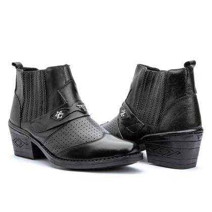 Bota Masculina Texana Country Elastico Couro Legitimo - Tornile - Bota ...