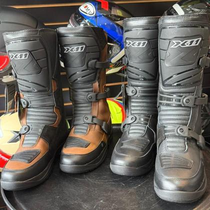 Bota Moto X11 Sierra Cano Longo Masculina Couro Big Trail - Bota ...