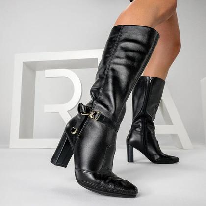 Bota Ramarim Total Comfort Cano Longo Preta - Outros Moda - Magazine Luiza