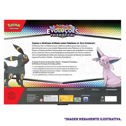 Box Pokémon Coleção Premium EV8.5 Evoluções Prismáticas - Copag - Deck ...