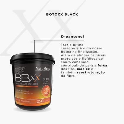 BTX BBXX Beauty Balm Xtended Black NatuMaxx 1kg + Brindes - Máscara ...