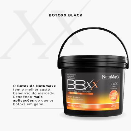 BTX BBXX Beauty Balm Xtended Black NatuMaxx 1kg + Brindes - Máscara ...