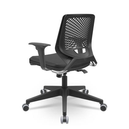 Cadeira Beezi Giratoria Vinil Relax C/ Braço Preto Plaxmetal - Cadeira ...