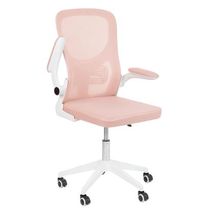 Cadeira escritório rodizio office Bytes - Rosa claro - Laraz - Cadeira ...