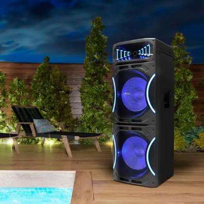 Caixa de Som Amplificada Philco PCX35000 LED Bluetooth TWS 3500w-1 Mic ...