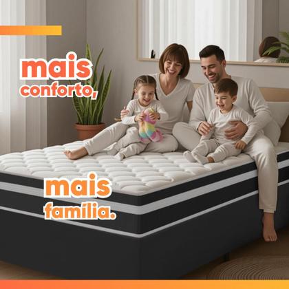 Cama Box Casal Molas Ensacadas Bali 138x188x60cm CBP - CELUPLAS - Cama ...