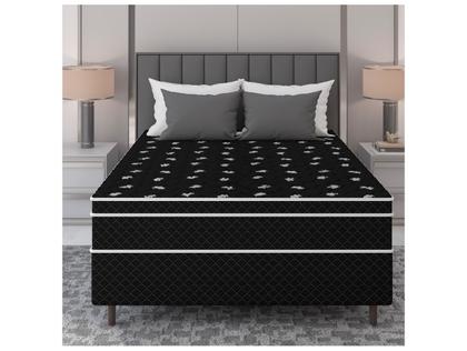 Cama Box Casal Umaflex de Mola Ensacada 138x52x188cm Carol Plus Euro ...