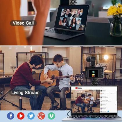 Camera Fotografica 4k Webcam Melcam 48mp Filmadora Sd 32gb - Câmera ...