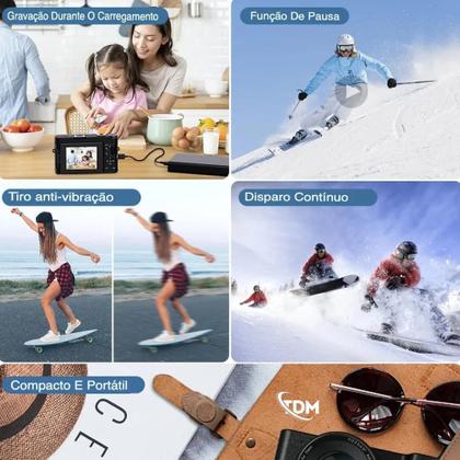 Camera Fotografica 4k Webcam Melcam 48mp Filmadora Sd 32gb - Câmera ...