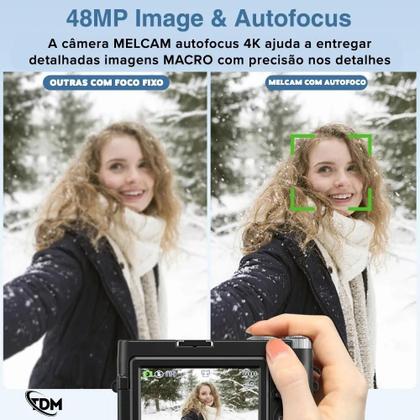 Camera Fotografica 4k Webcam Melcam 48mp Filmadora Sd 32gb - Câmera ...