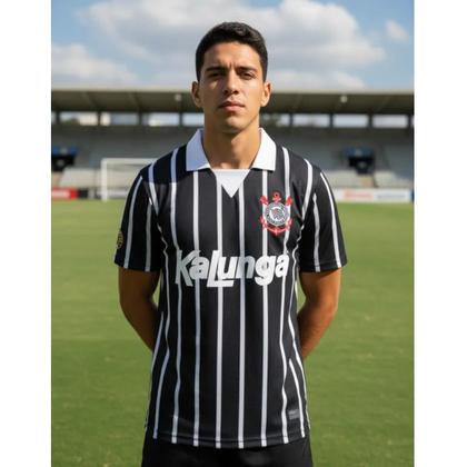 Camisa Corinthians Retrô Kalunga Campeão 1990 Polo Masculina - Camisa ...