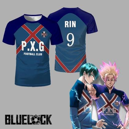 Camisa De Uniforme Da Equipe PXG RIN Do Anime Japonês Blue Lock Para ...