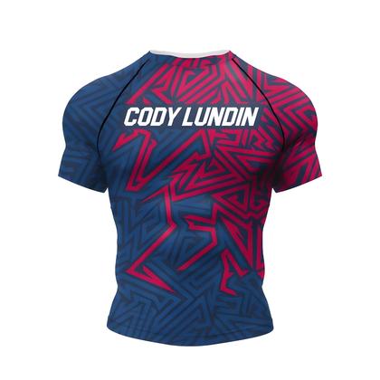 Camiseta De Verão Para Grappling Masculina Cody Lundin Sublimação BJJ ...