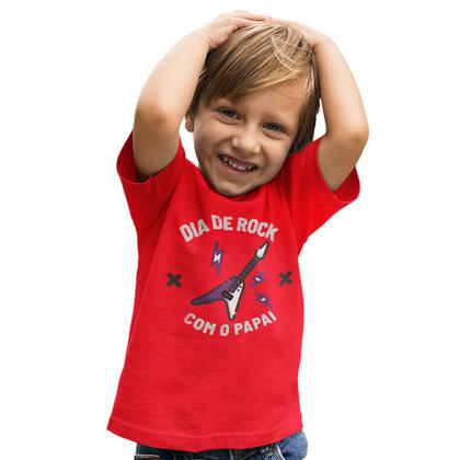 Camiseta Infantil Menino Menina Dia de Rock com Papai - Hipsters Kids ...