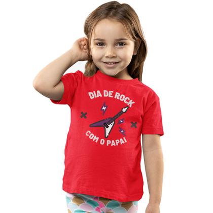 Camiseta Infantil Menino Menina Dia de Rock com Papai - Hipsters Kids ...