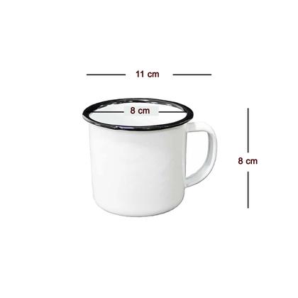 Caneca esmaltada roça branca rústico 300ml - YAZI - Pingômetro ...