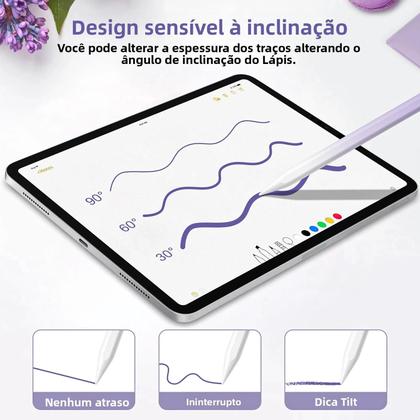 Caneta Stylus GOOJODOQ Compatível Com Apple Pencil Para iPad Air 4 5 ...