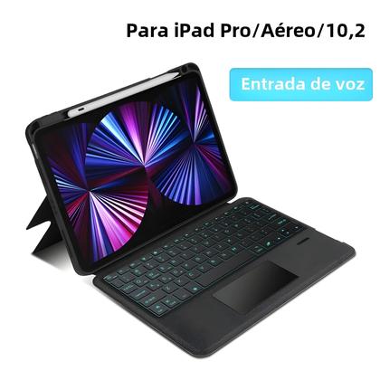 Capa de Teclado Magnética Ajiuyu para iPad Pro 11" e 12.9" (5ª e 4ª ...