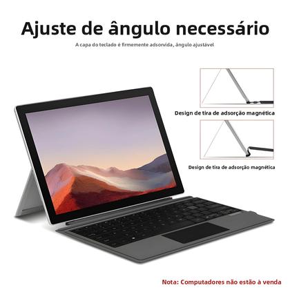 Capa De Teclado Magnético Sem Fio Retroiluminado Para Microsoft Surface ...