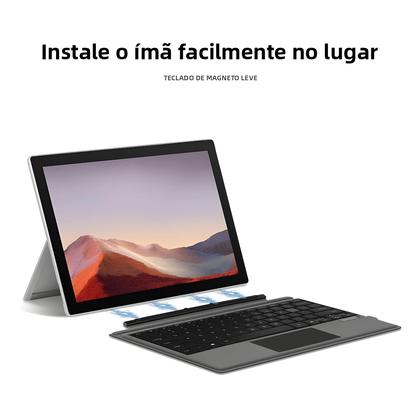 Capa De Teclado Magnético Sem Fio Retroiluminado Para Microsoft Surface ...