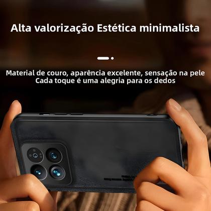 Capa De Telefone Vintage Em Couro À Prova De Choque Para Xiaomi 15 14T ...