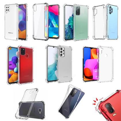 Capinha Anti Impacto Transparente + Película 3D Para Modelos Samsung ...