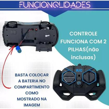 Carrinho de Controle Remoto Drift Racing Solta Fumaça Recarregavel ...