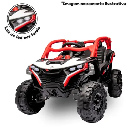 Carro Elétrico Jipe UTV Max Som Luz de Led Controle Remoto 12 volts - Brinq Kids - Mini Veículos ...