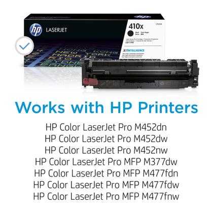 Cartucho de toner HP 410X preto de alto rendimento para LaserJet Pro ...