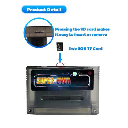 Cartucho De Videogame Super 800 Em 1 pro Para Console De Jogos SNES 16 ...
