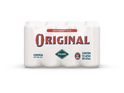 Cerveja Antarctica Original 12 Unidades Lata 473ml - Cerveja - Magazine ...