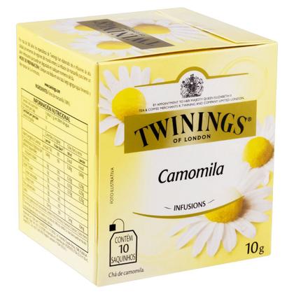 Chá Twinings de Camomila 10g com 10 sachês - Fleischmann - Chá ...